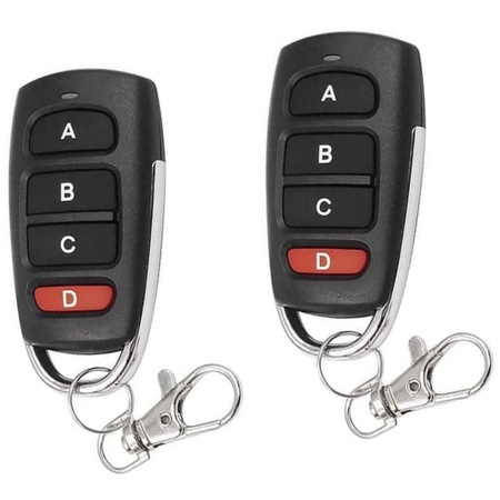 Set 2 Telecomanda copiatoare, Vanaxalife®, 433MHz, buton ABCD, Negru ...