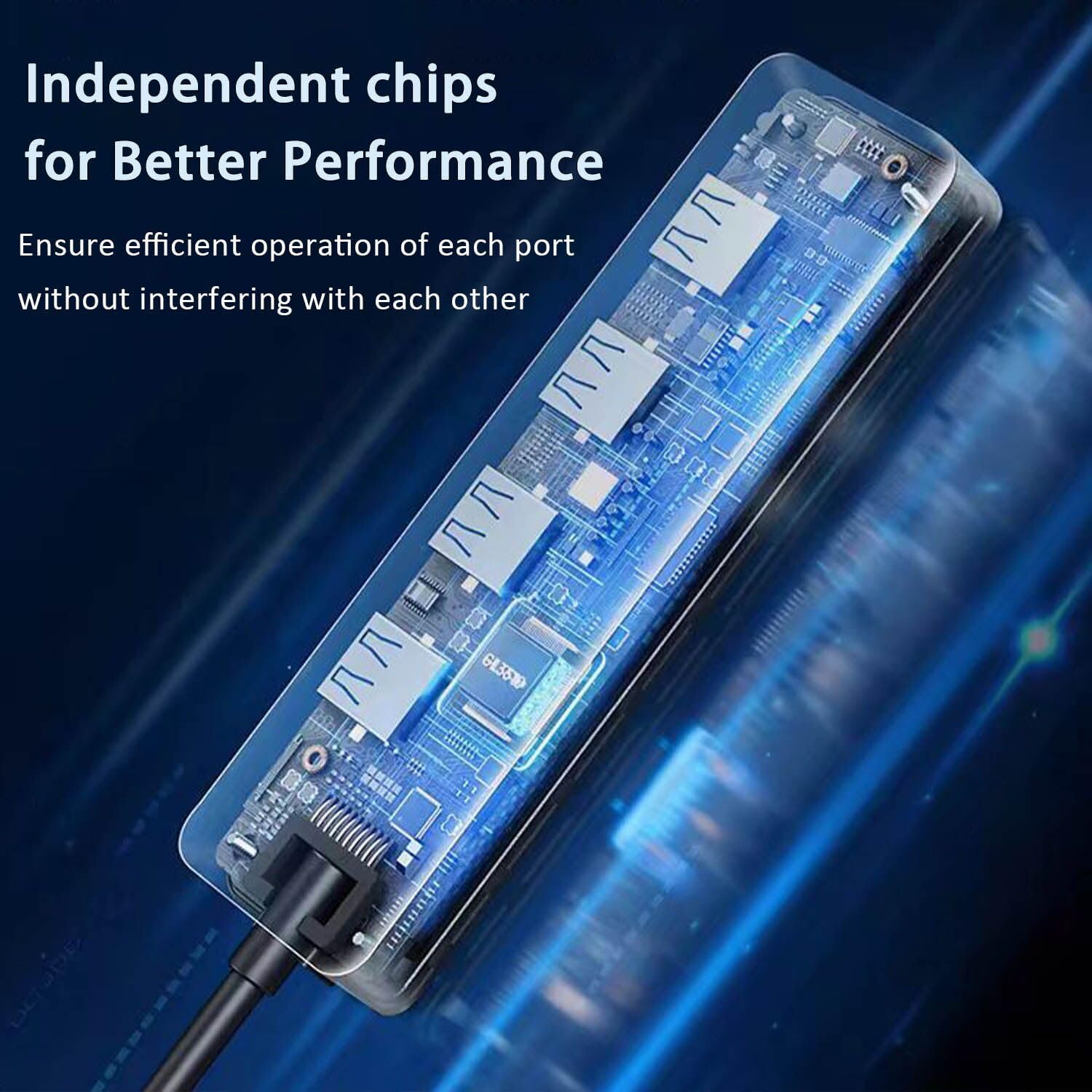 Hub USB 3.0, 4 Porturi, 5 Gbps, 0.3m, Plug Play, Compatibil cu Macbook ...