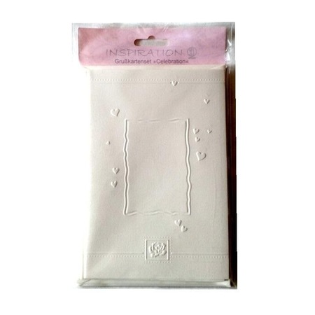 Felicitari in relief + plicuri inima, 5 buc, galeria Hobby - eMAG.ro