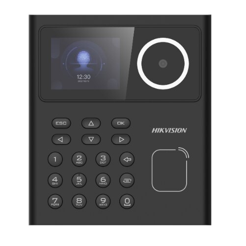 Terminal de identificare faciala HIKVISION DS-K1T320MWX, control acces ...