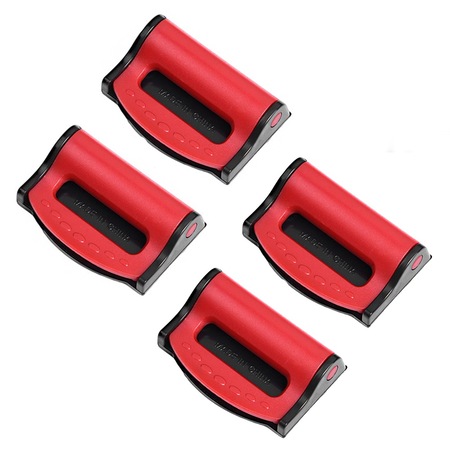 Set 4 clips ajustabile pentru centura de siguranta, Autocise, rosu, 4x5 ...