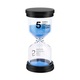Timer de nisip 5 minute, design din sticla si acrilic, albastru, pentru ...