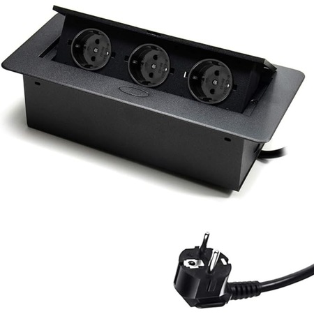 Priza Incorporabila in Blat Bucatarie, Birou, 3 Prize Schuko ...