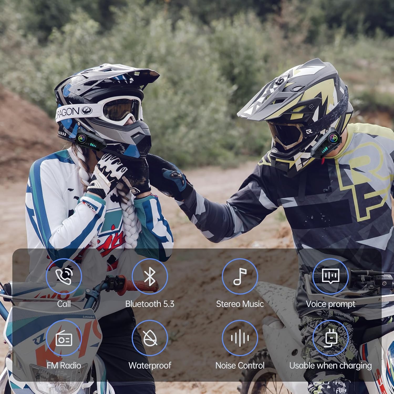 Casca Bluetooth fara fir pentru casca de motocicleta, interfon ...