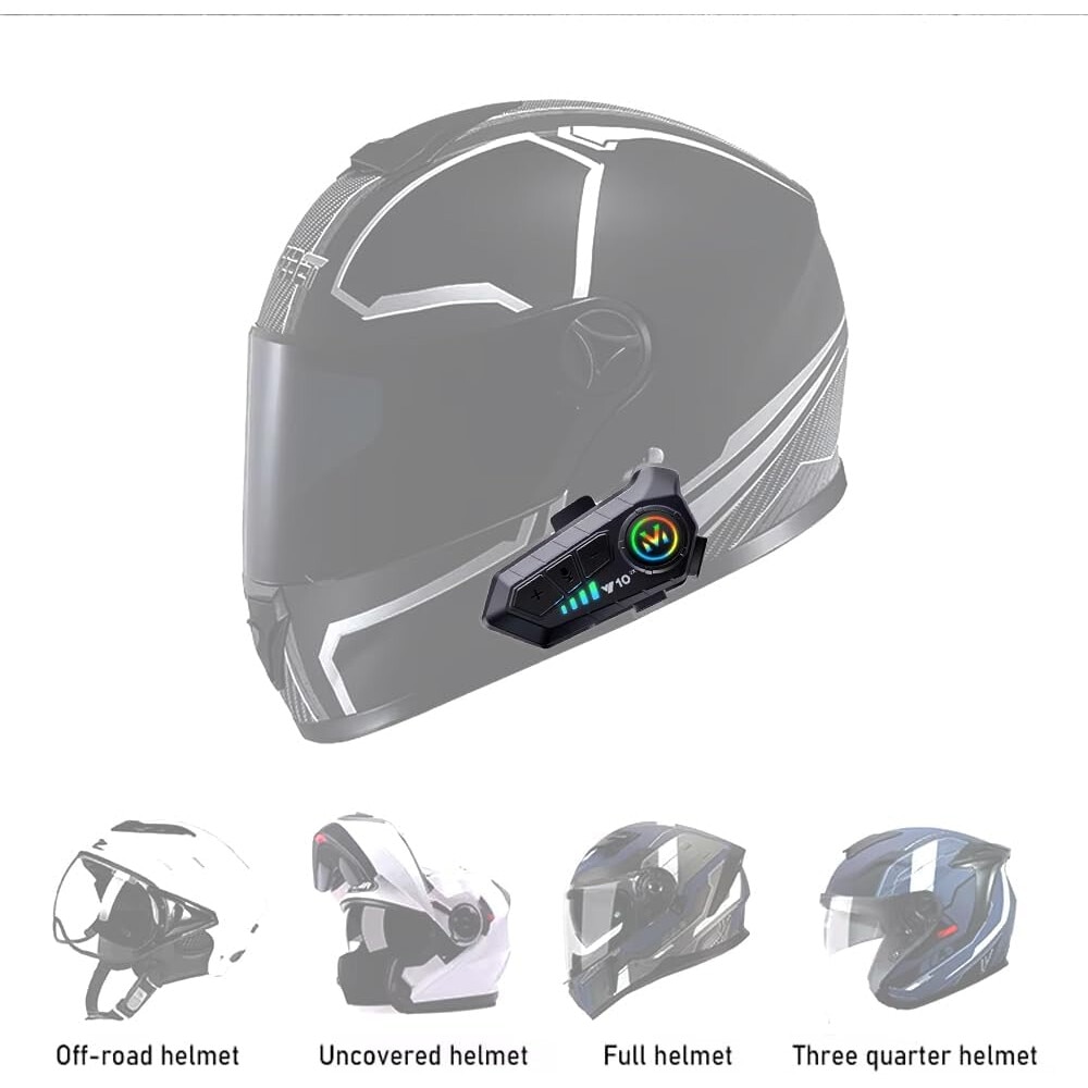 Casca Bluetooth fara fir pentru casca de motocicleta, interfon ...