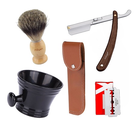 Brici Profesional pentru Barbierit Facial sau Ras Corporal, cu Husa de ...