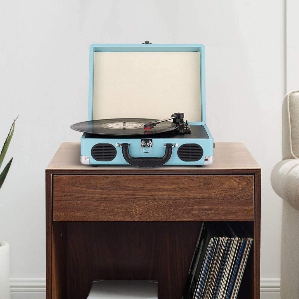Pick-up stereo Morovan, Record Player, semiautomat, Bluetooth, 33/45 ...