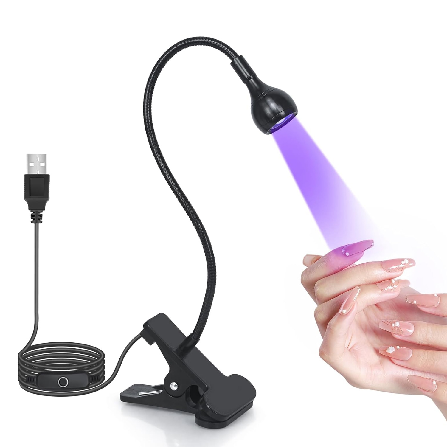Lampa UV/LED mini Fast Lamp, Uscare rapida si fara maini negre, pentru ...