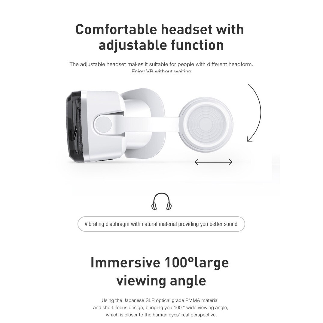 Ochelari VR/3D Pentru Telefon Mobil IOS Android, Jocuri, Video ...