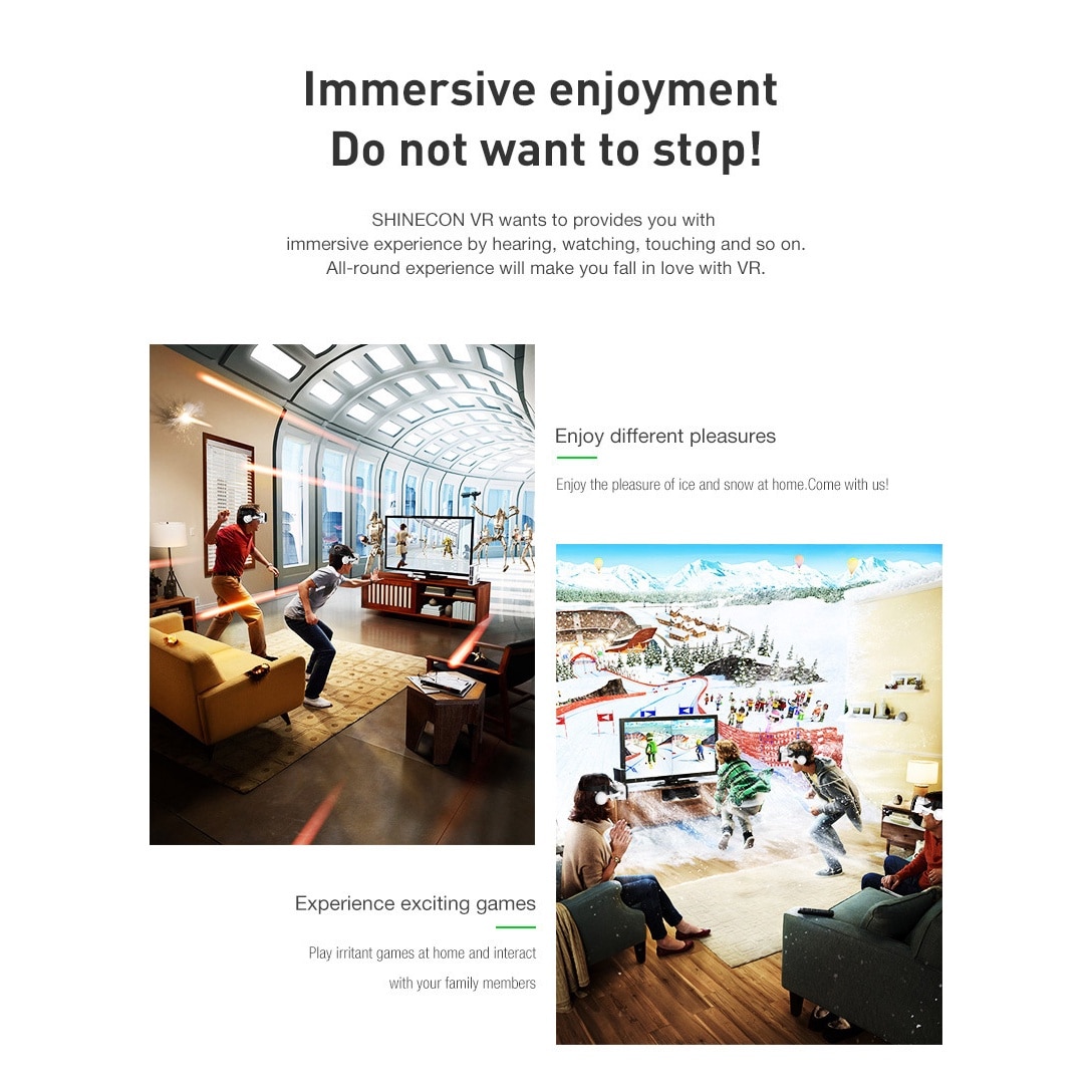 Ochelari VR/3D Pentru Telefon Mobil IOS Android, Jocuri, Video ...