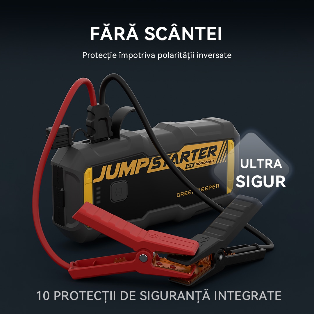 Starter Auto Multifunctional 800A, Redresor Auto 8000mAh, Jump Starter ...