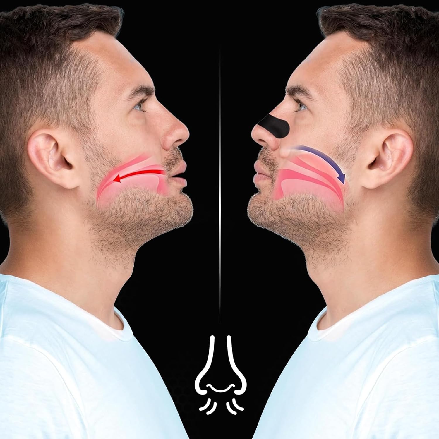 Plasturi nazali antisforait, Nozibye®, Confortabil si respirabil ...