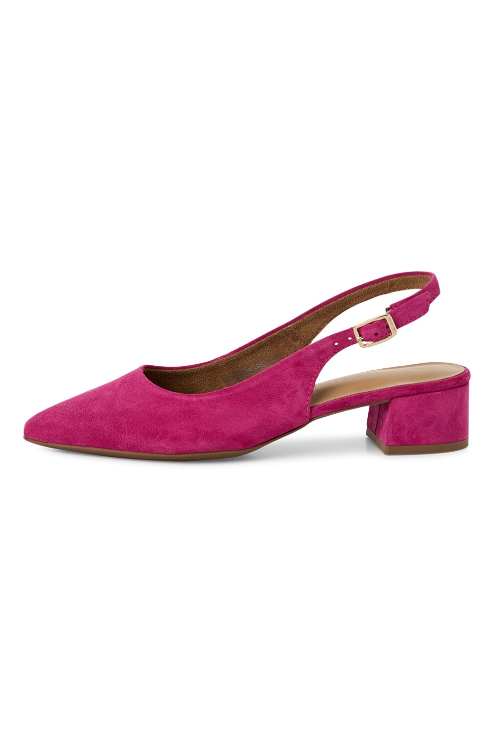 Tamaris, Pantofi slingback cu toc masiv - eMAG.ro