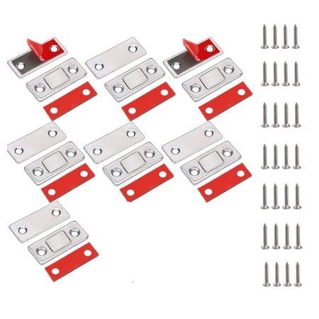 Set de 7 inchizatoare magnetice slim, Magnet pentru usa dulap ultra ...