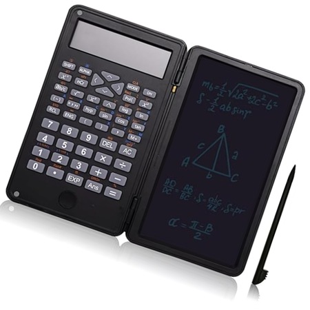 Calculator stiintific, Cu tabla de scris LCD stergabila, Afisaj cu mai ...