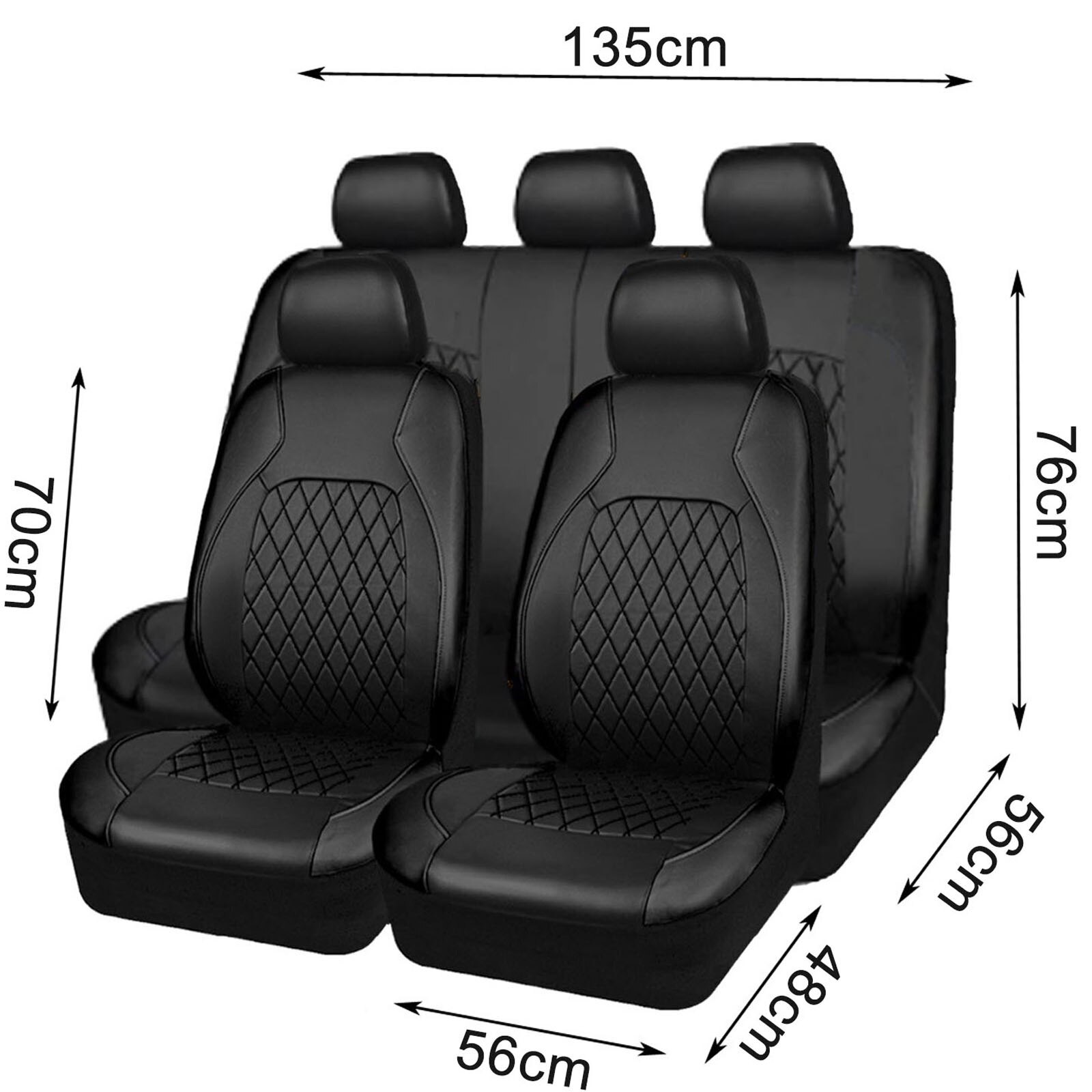 Set 9 Huse Scaune Auto, Hggzeg, Cu carlige, fermoare, Impermeabila ...