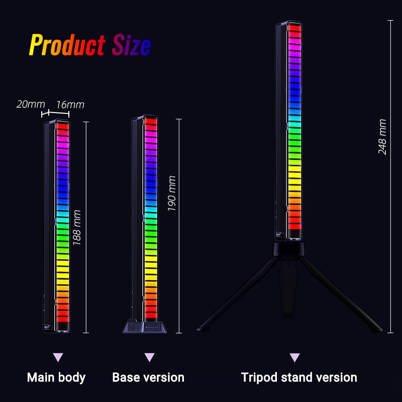 Lumina Ritmica Muzicala, Lumina RGB Dinamica Activata de Sunet cu Baza ...