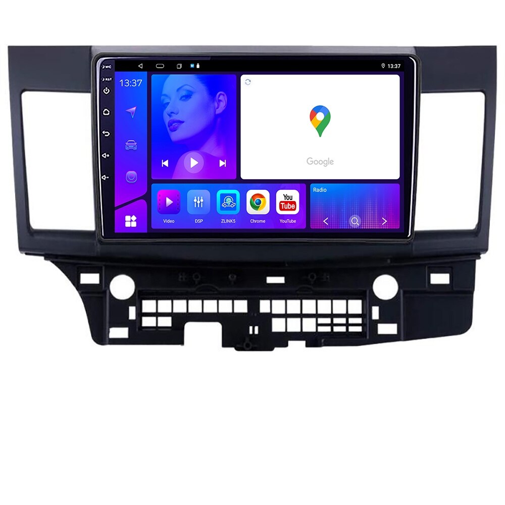 Специализирана навигация Mitsubishi Lancer KIT-037 NAVTEC Android екран ...