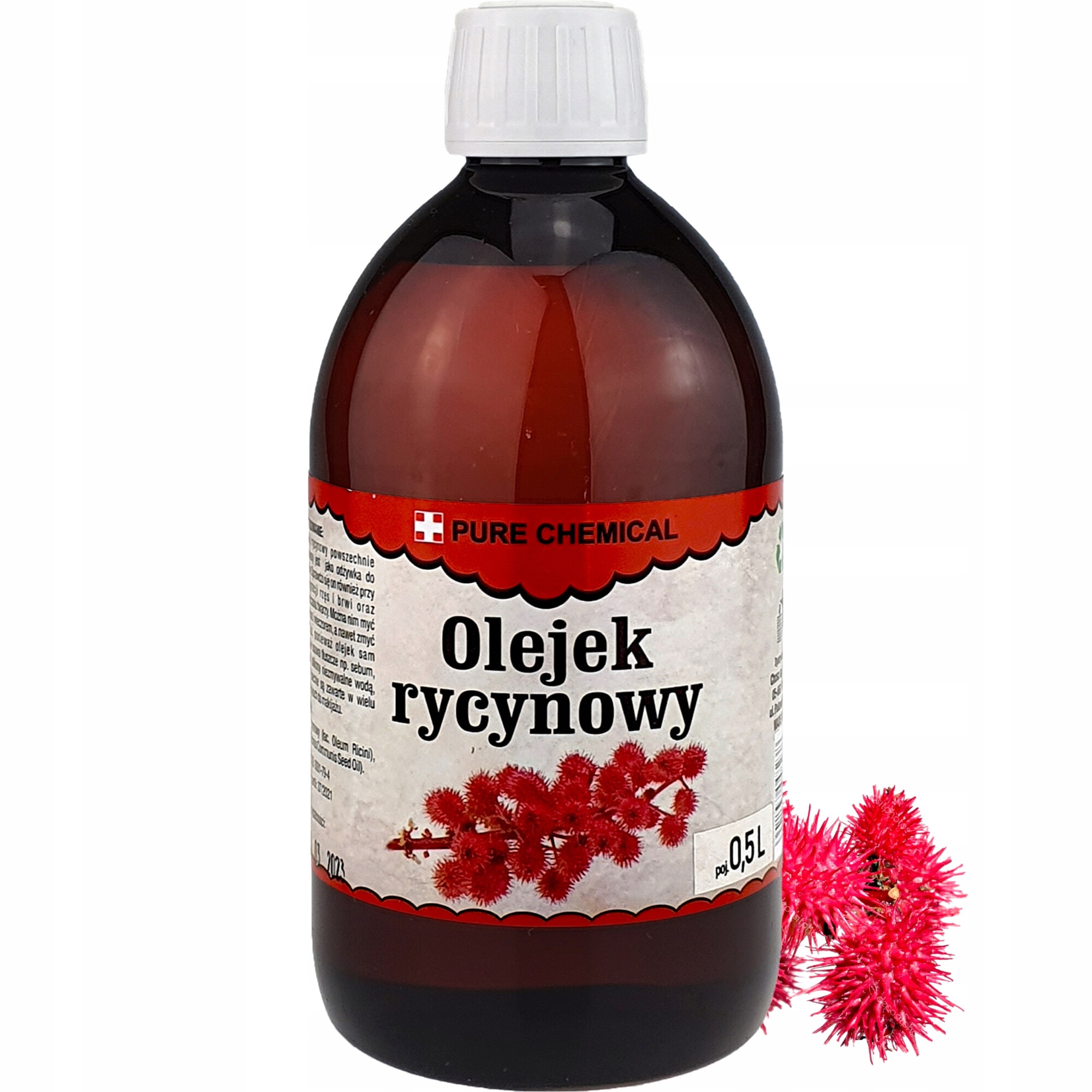 Ulei de Ricin, Chosa, Pure Natural, 500ml, Fara Aditivi, Nerafinat, Ser ...