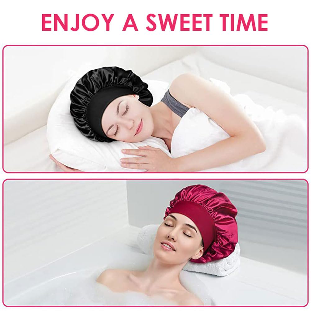 Boneta din Satin, mentine hidratarea parului, reduce efectul de ...