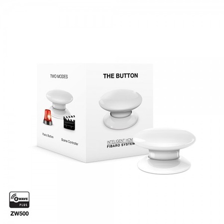 Buton de comanda FIBARO, Z-Wave Plus, alb, FGPB-101-1 - eMAG.ro