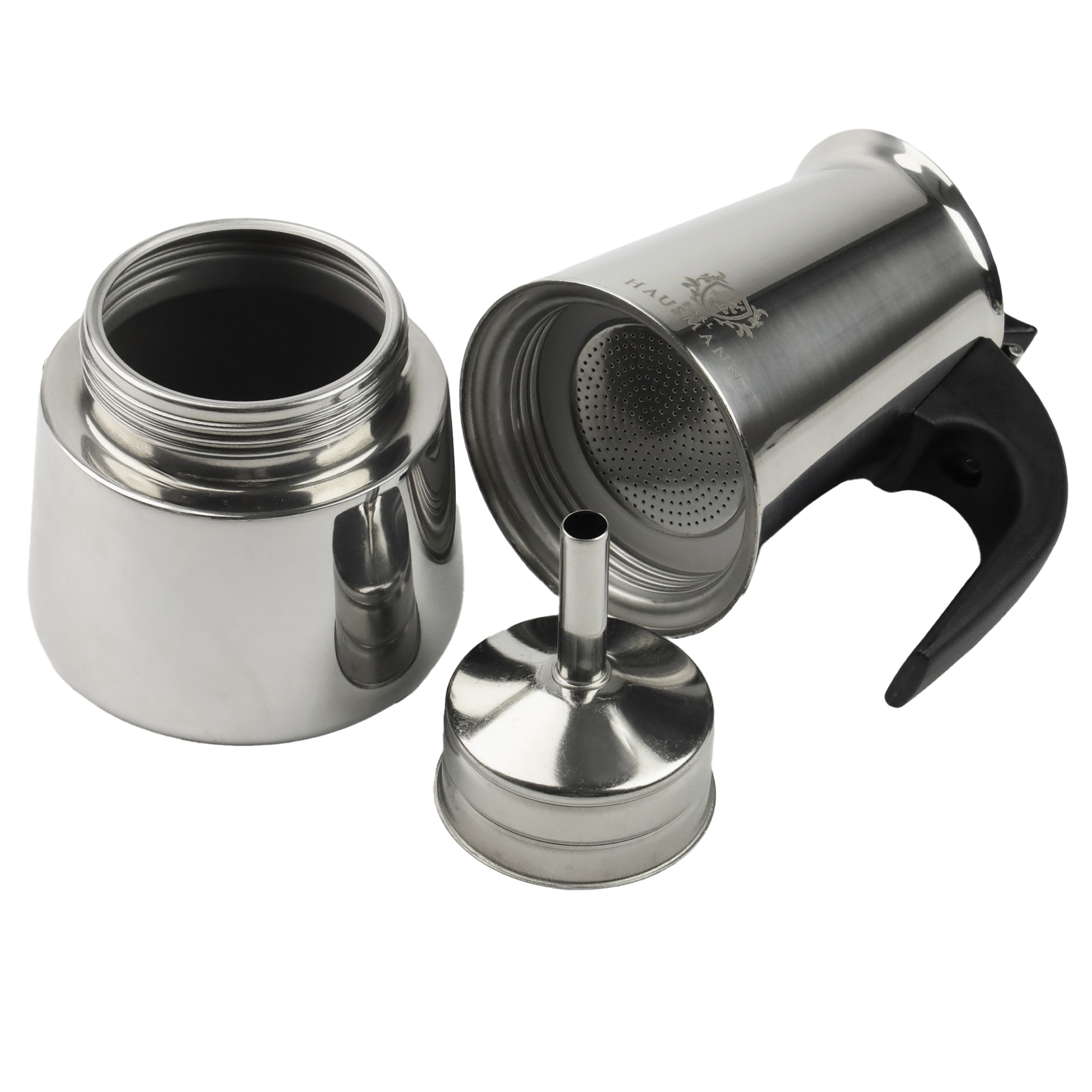 Ibric cafea, capacitate 9 cesti, 450ml, inox, argint, 21 cm - eMAG.ro