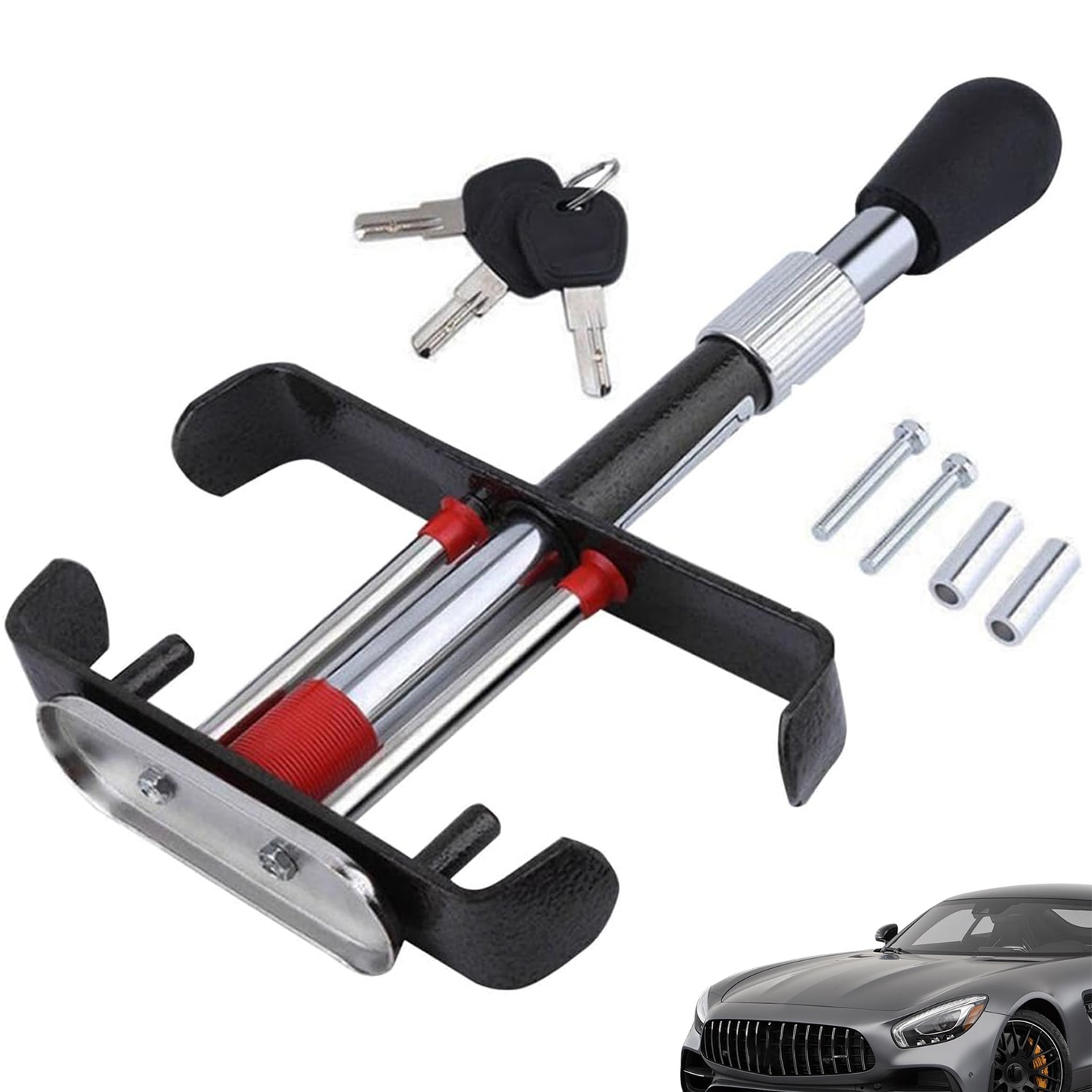 Antifurt Auto Universal Kesment, Dispozitiv Blocare Pedale cu Cheie ...