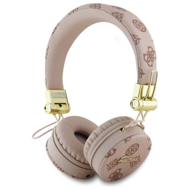 Безжични слушалки Guess Peony Script, Bluetooth 5.3, IPX4 - eMAG.bg