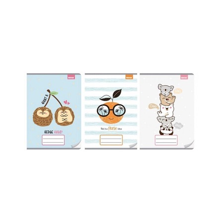 Caiet A4, Beniamin, 32 pagini, 3 linii colorate, set 10 bucati ...