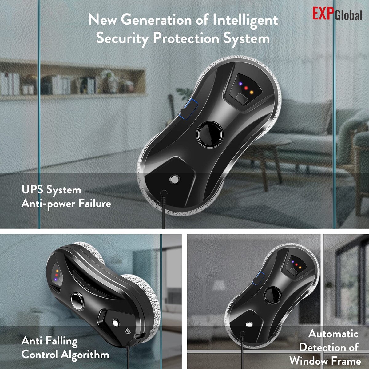 Robot curatare geamuri, Curatator automat inteligent de ferestre ...