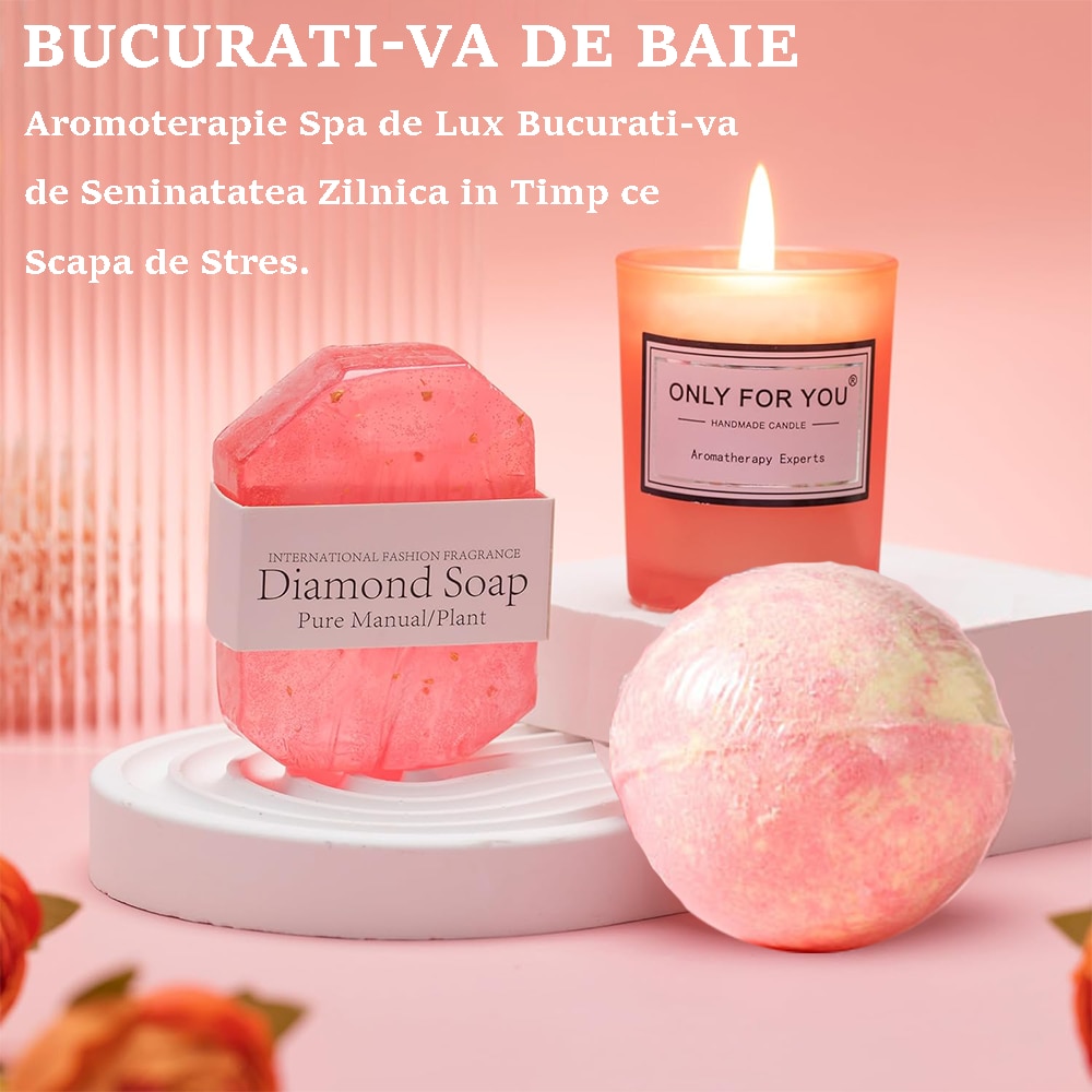 Set Cadou Pentru Femei, Seafly®, Set Cadou Spa Relaxare, Ceasca de ...