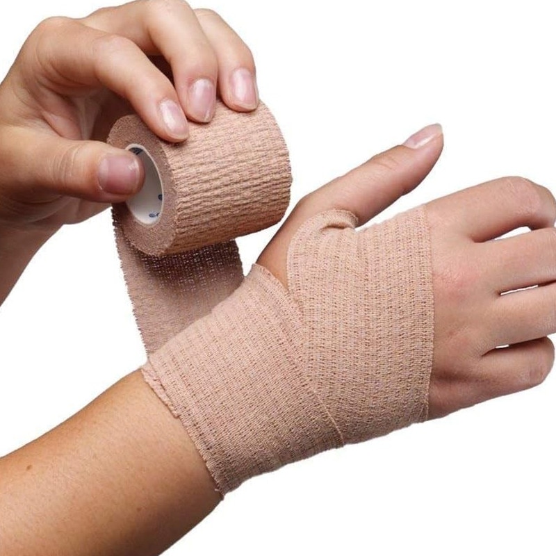 Bandaj Elastic Autoadeziv 5 x 450cm - Pentru Incheietura Wrist, Glezna ...