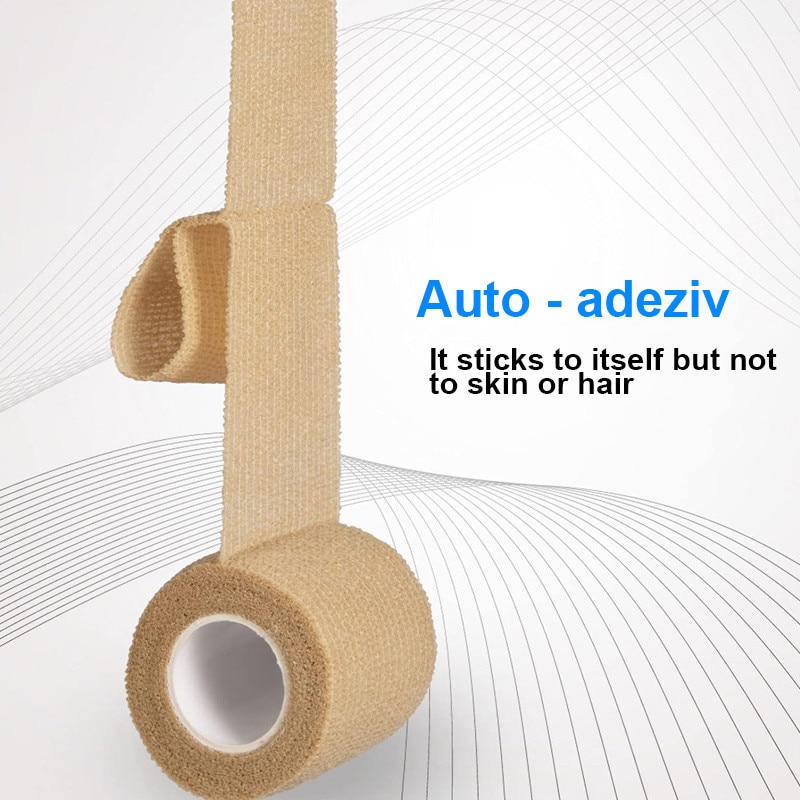 Bandaj Elastic Autoadeziv 5 x 450cm - Pentru Incheietura Wrist, Glezna ...