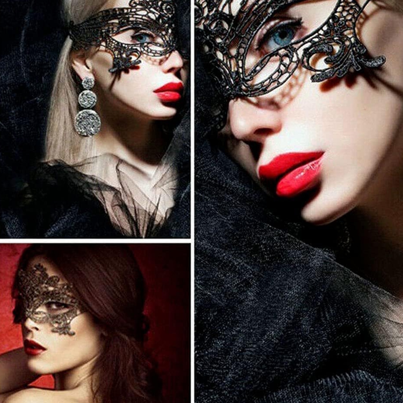 Set 20 masti bal mascat, Masti pentru costume de Halloween Cosplay ...