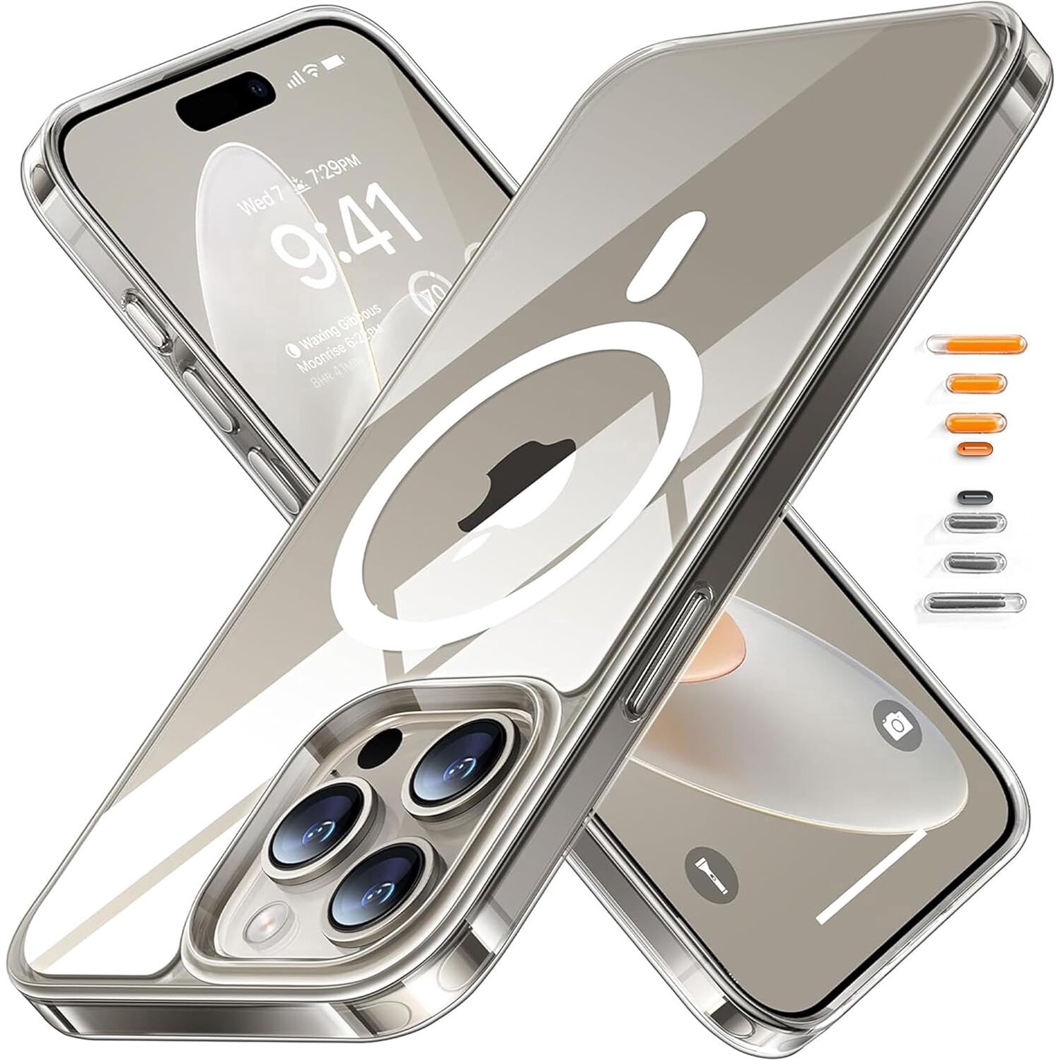 Husa pentru iphone 16 Pro, MingZhi®, Carcasa antimagnetica, test de ...