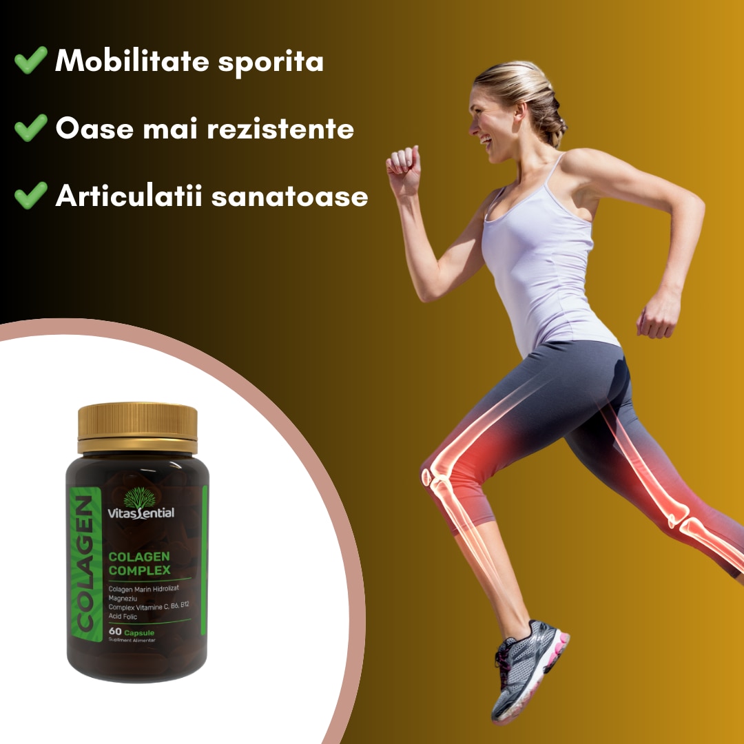 Colagen Marin Hidrolizat Complex, Supliment alimentar pentru oase ...