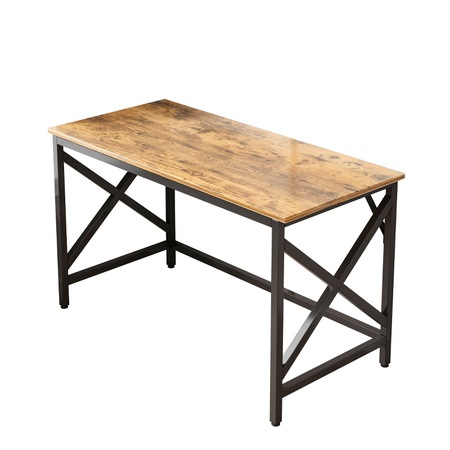 Birou de calculator industrial rustic masa de lucru cadru metalic BADU ...