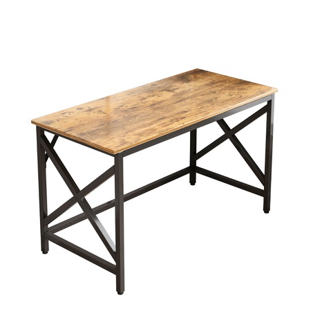 Birou de calculator industrial rustic masa de lucru metalic cadru ...