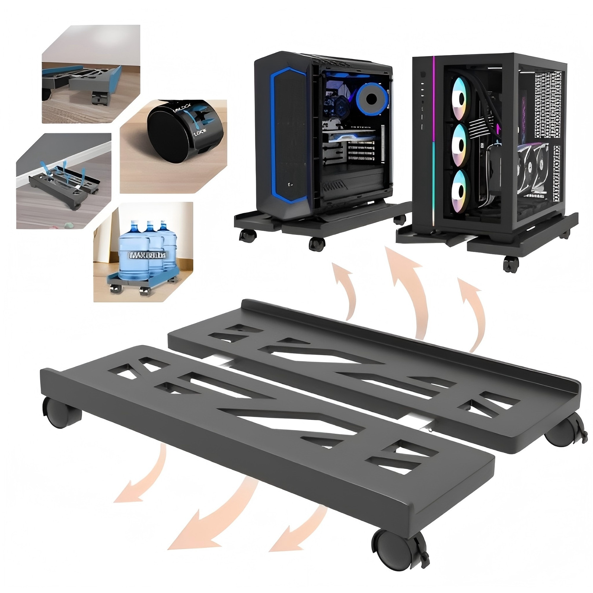 Suport reglabil pentru computer mobil, Cu rotile, suporta 200~400MM ...