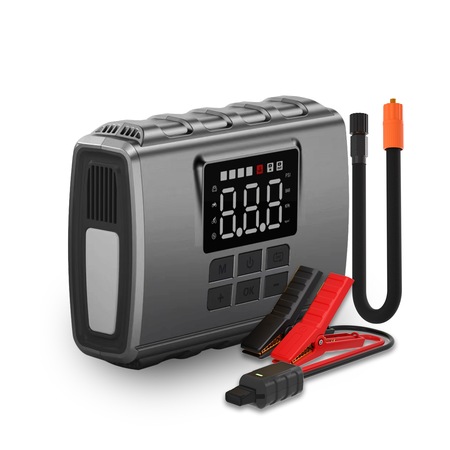 Starter auto portabil cu compresor de aer 1000A, 10000mAh Redresor ...