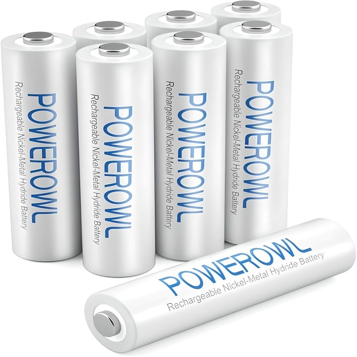 Baterii Reincarcabile Powerowl AAA 8 Buc, Acumulatori Ni-MH De 1000 mAh ...