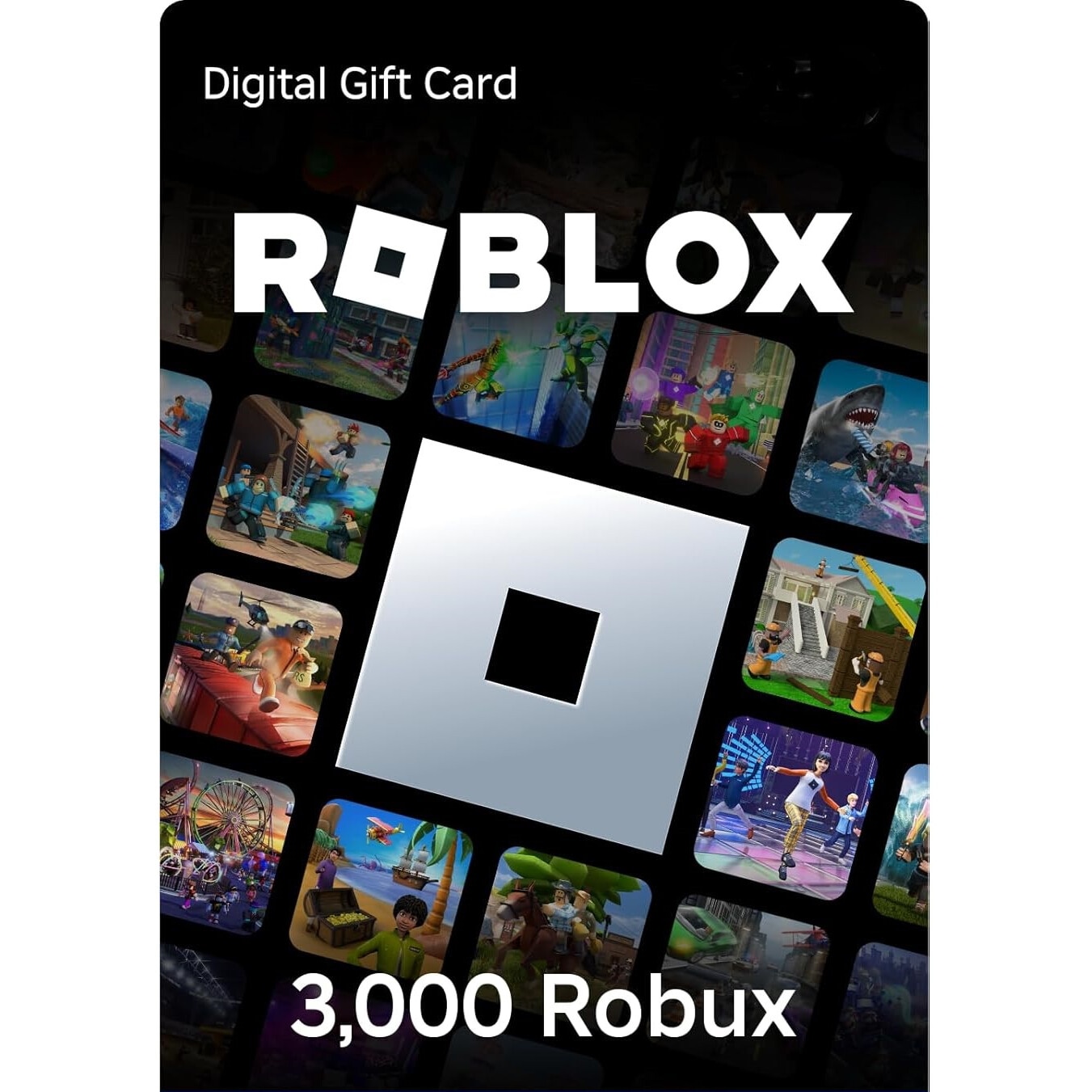 Credit Roblox Digital Gift Card - 3000 Robux [Includes Exclusive ...