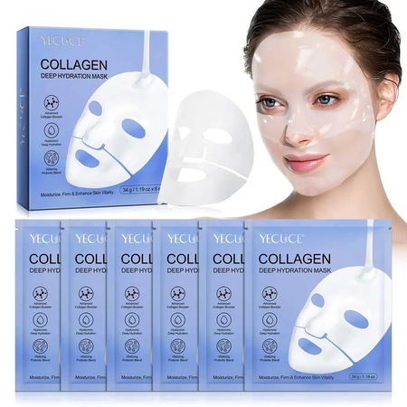 Set Tratament Premium cu 6 Masti Concentrate BIO Collagen, Formula ...