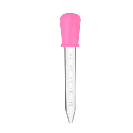 Pipeta Gradata pentru Utilizare Multipla, din PVC si Silicon, 5 ml, ROZ ...