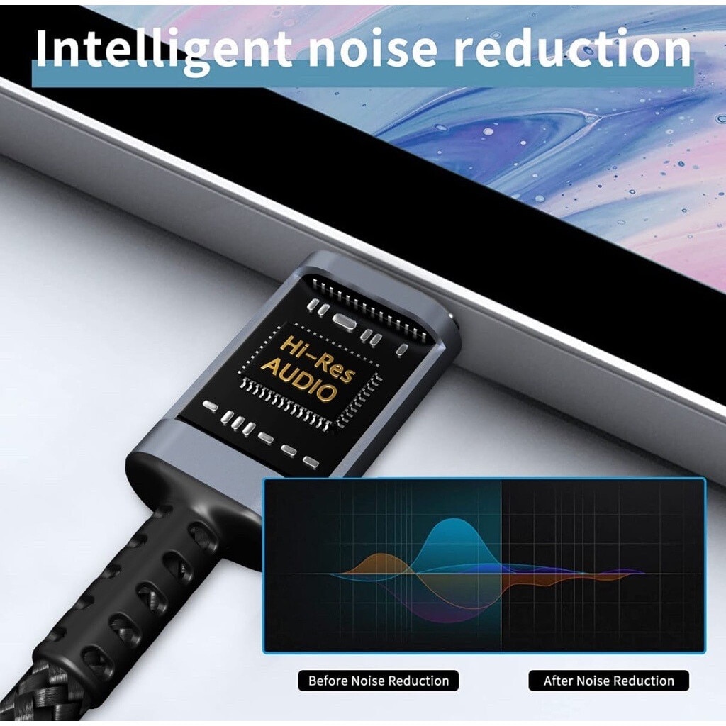 Adaptor audio Muller®️ pentru telefon, USB Type C - Jack 3.5 mm TRSS ...