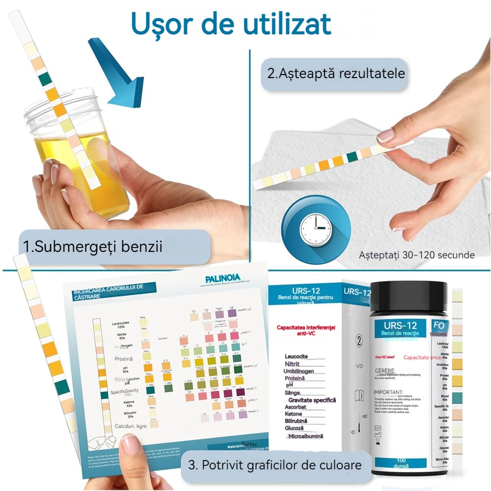 Set teste urina 12 parametrii, detectare infectii urinare, functie ...