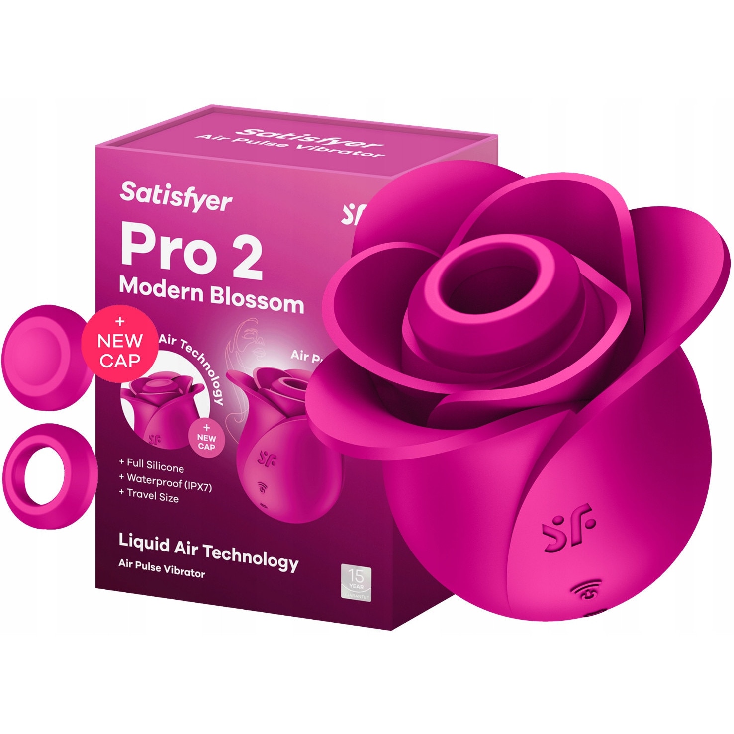 Vibrator Satisfyer Pro 2 Modern Blossom, tehnologie Air Pulse si Liquid ...