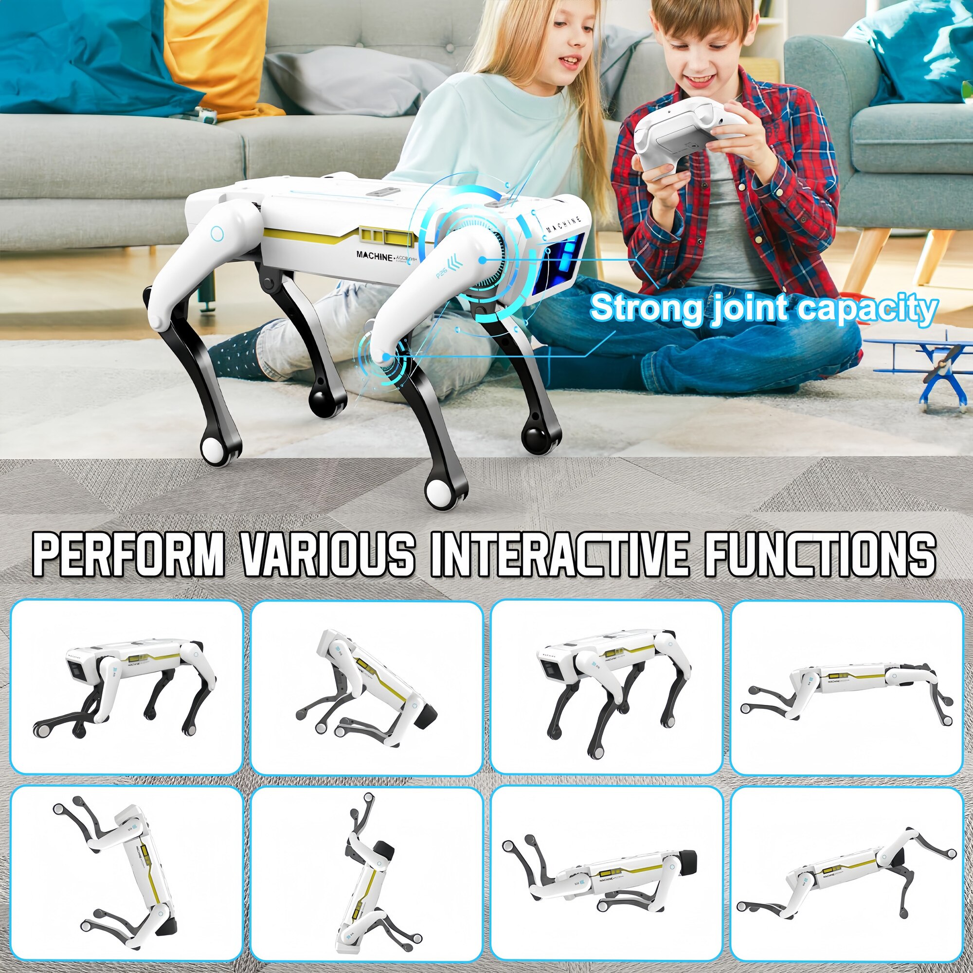 Caine robot inteligent, Poisoon® maner telecomanda, programabil ...