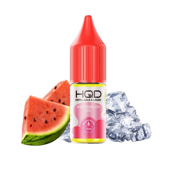 Lichid Tigara Electronica HQD Premium Watermelon Ice, 10 ml, nicotina 20mg/ml - eMAG.ro