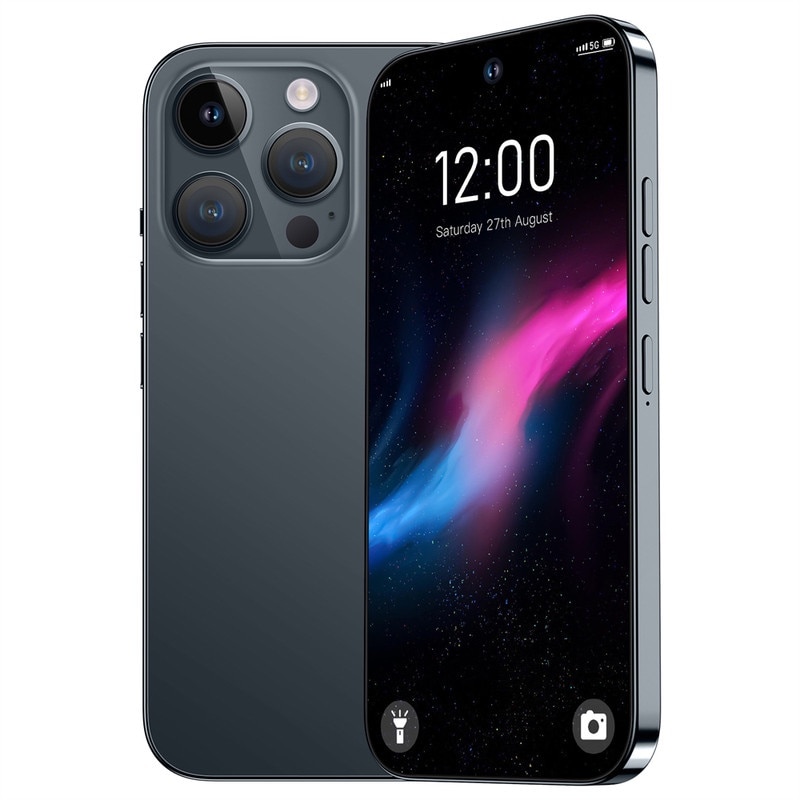 Telefon mobil Jumua I14 ProMax, 5G, 7.3", 16GB RAM, 1TB ROM, Android 13 ...